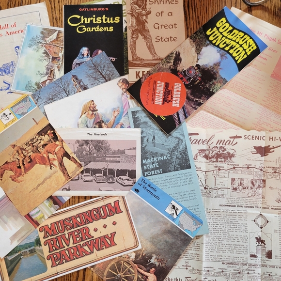 Vintage | Office | Vintage Travel Brochures Ephemera Scrapbook Crafts ...